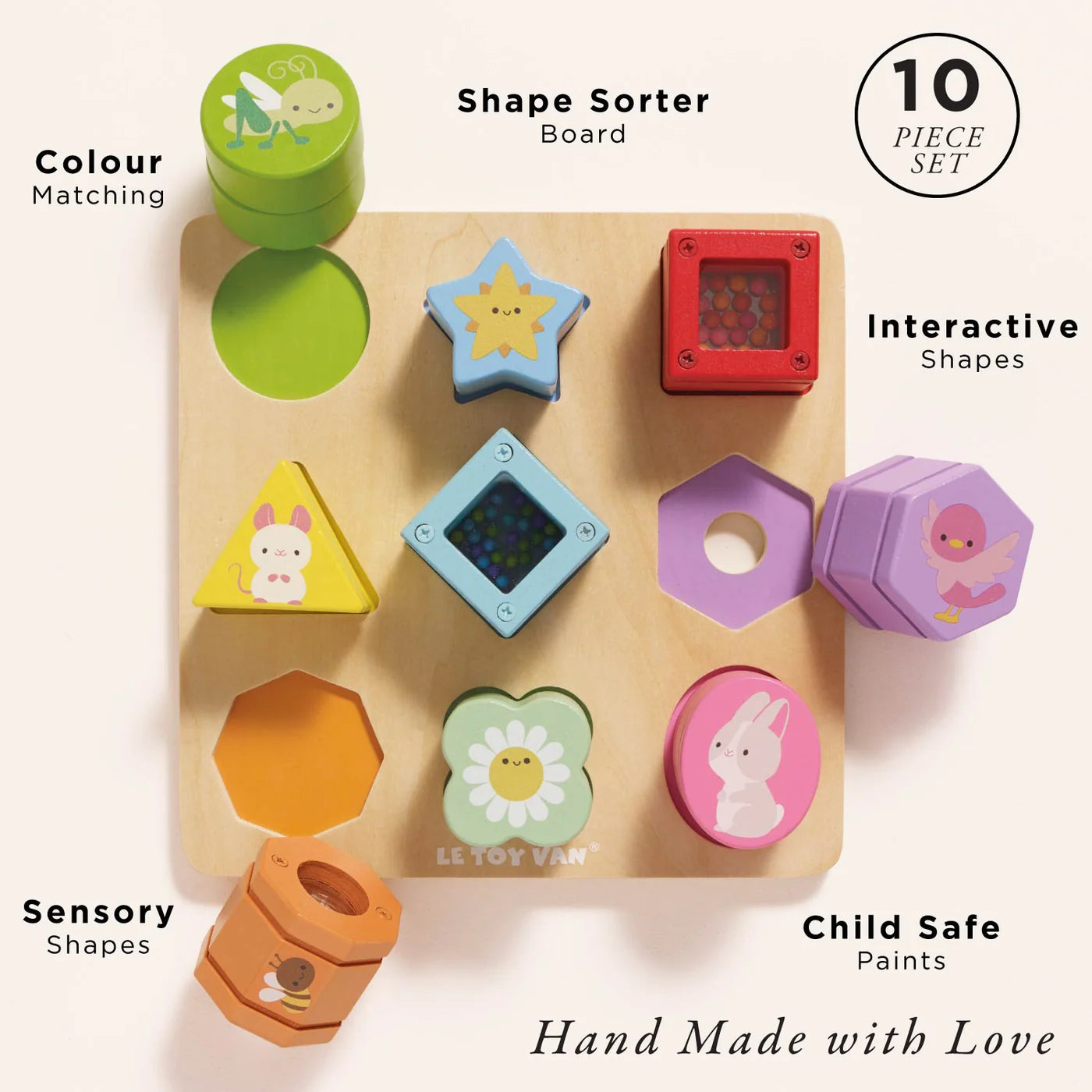 Le Toy Van Rainbow Sensory Shape Sorter – The Toy Trip