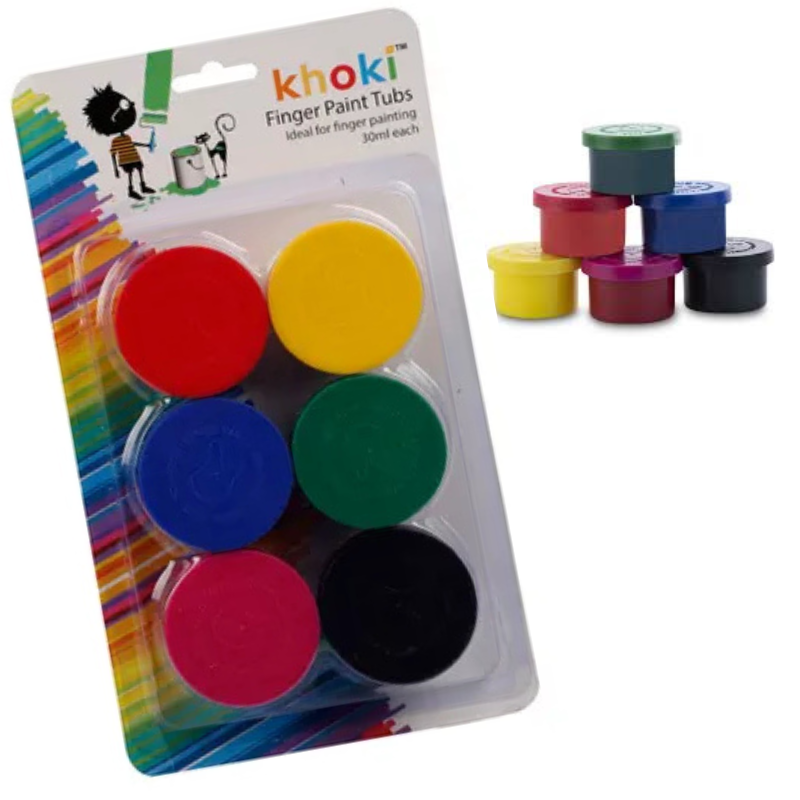Finger Paint Pots (set of 6 colours) – The Toy Trip