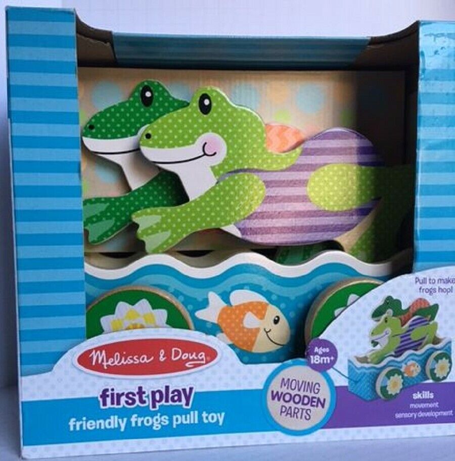 Melissa & Doug First Play Friendly Frogs Pull Toy – The Toy Trip
