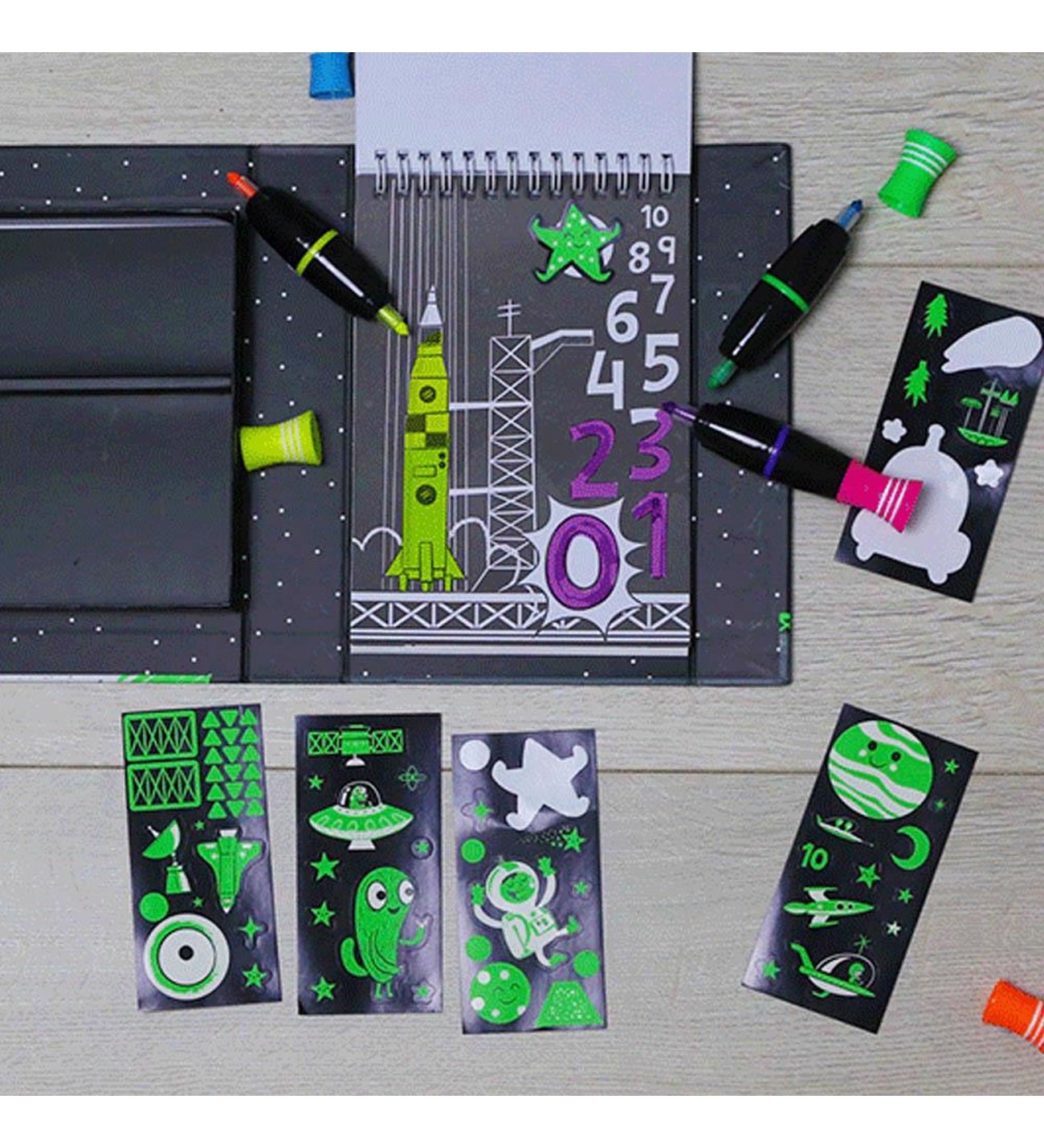 Tiger Tribe Neon Colouring Sets – The Toy Trip